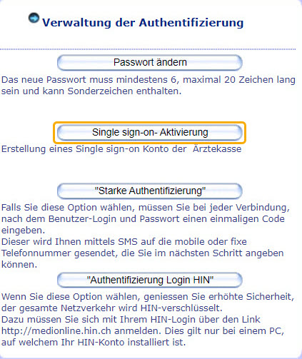 Einmalige Authentifizierung (SSO-Login)