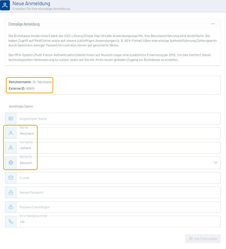 SSO Authentifizierung