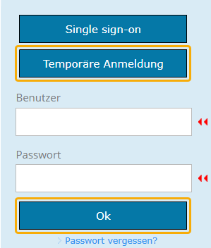 Einmalige Authentifizierung (SSO-Login)